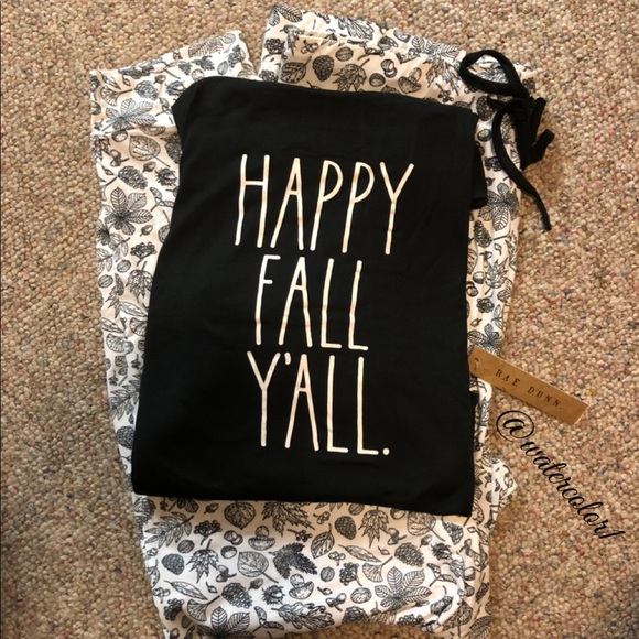 Rae Dunn | Intimates & Sleepwear | Rae Dunn Happy Fall Yall Pj Lounge ...